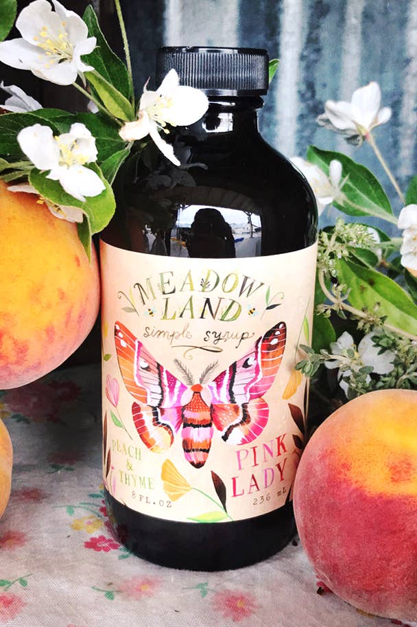 Pink Lady Simple Syrup (8oz.) by Meadowland Syrup – Summer Beam Books