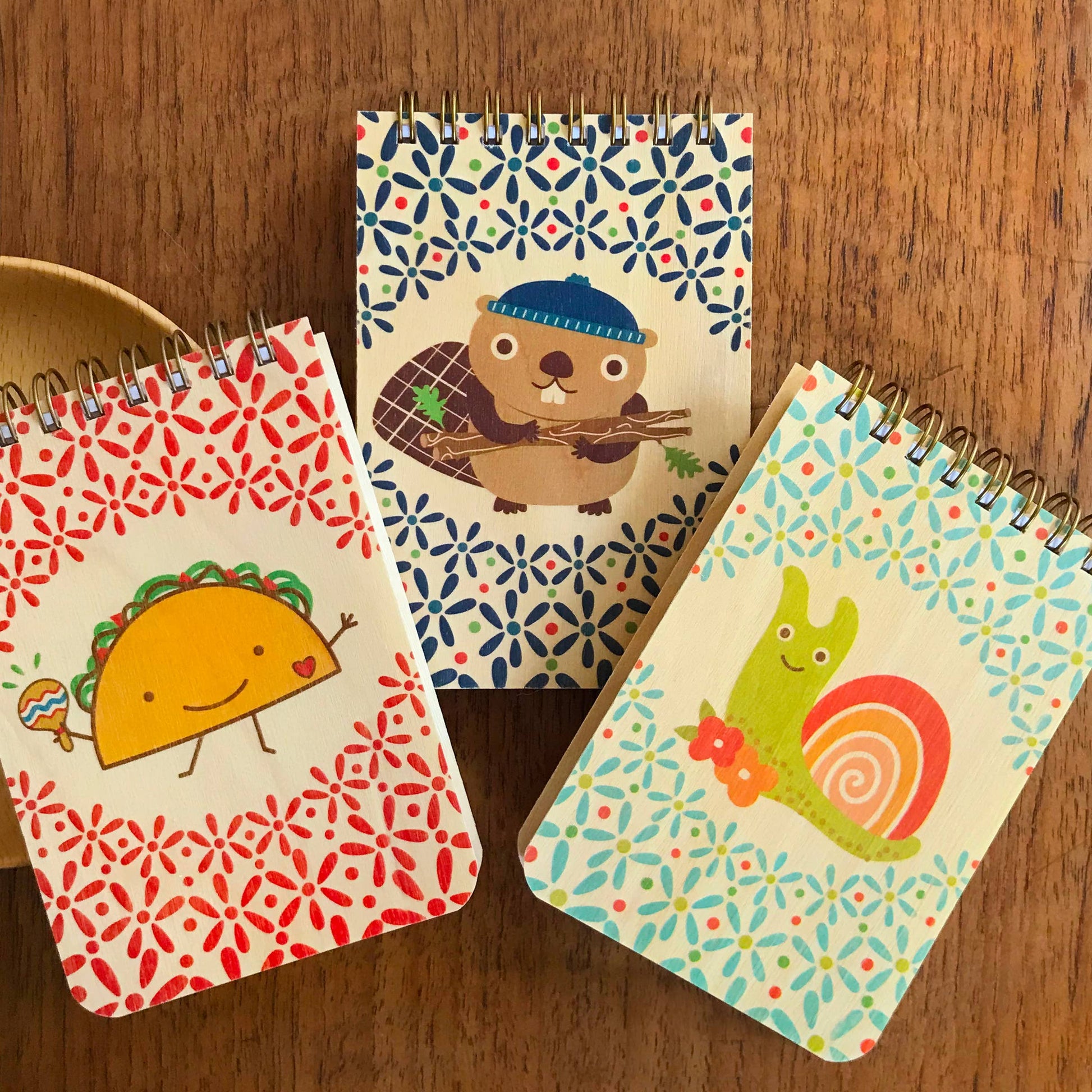 Snail Wood Mini Notepad – Summer Beam Books